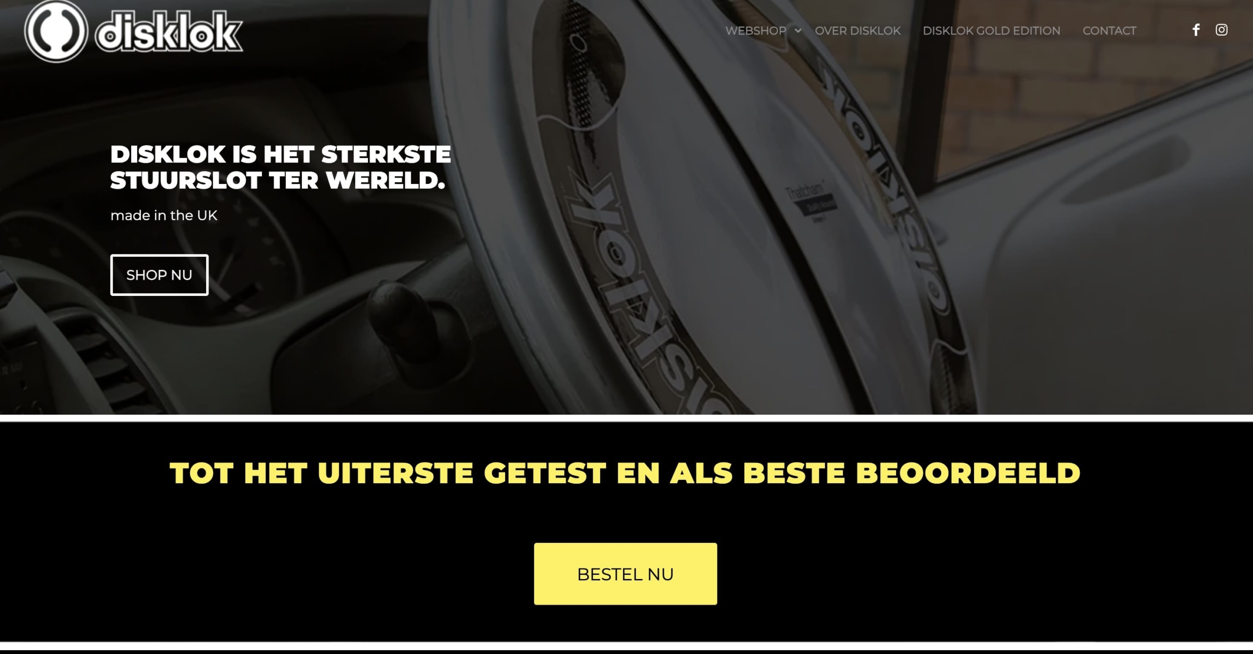 Disklok Gold Edition - Disklok stuurslot